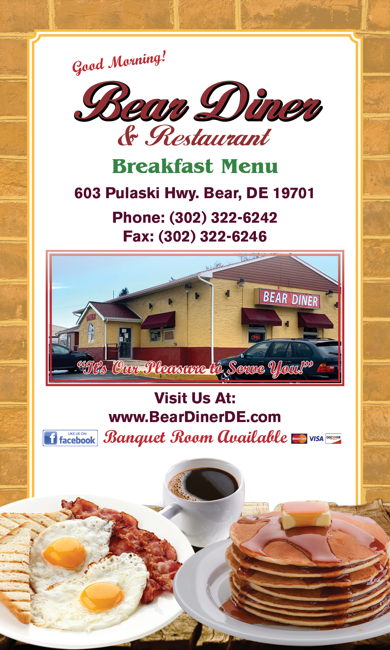 Our Menu Bear Diner